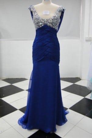 Blue pageant gowns with v neck line for less here!