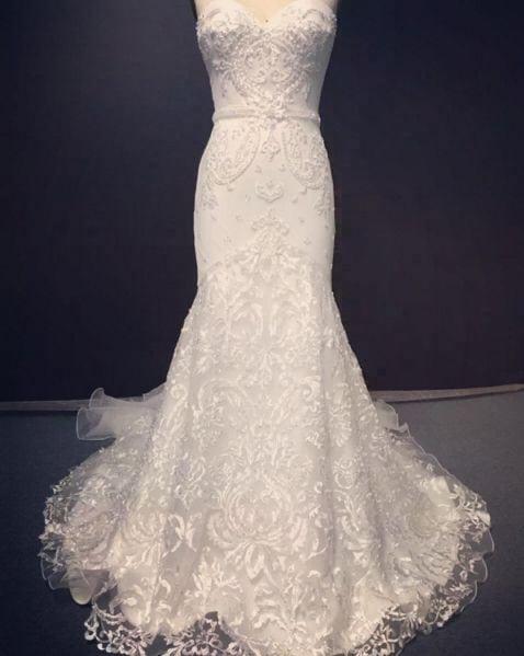 Intricate lace wedding gown from Darius Bridal