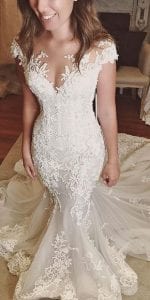 short cap sleeve bridal dresses – Darius Collection