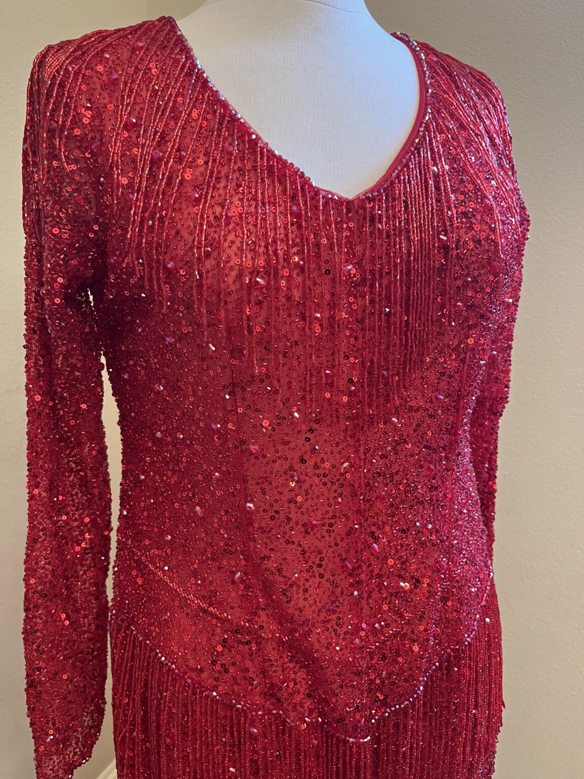 Reba McEntire beaded pant suit by Darius Cordell
